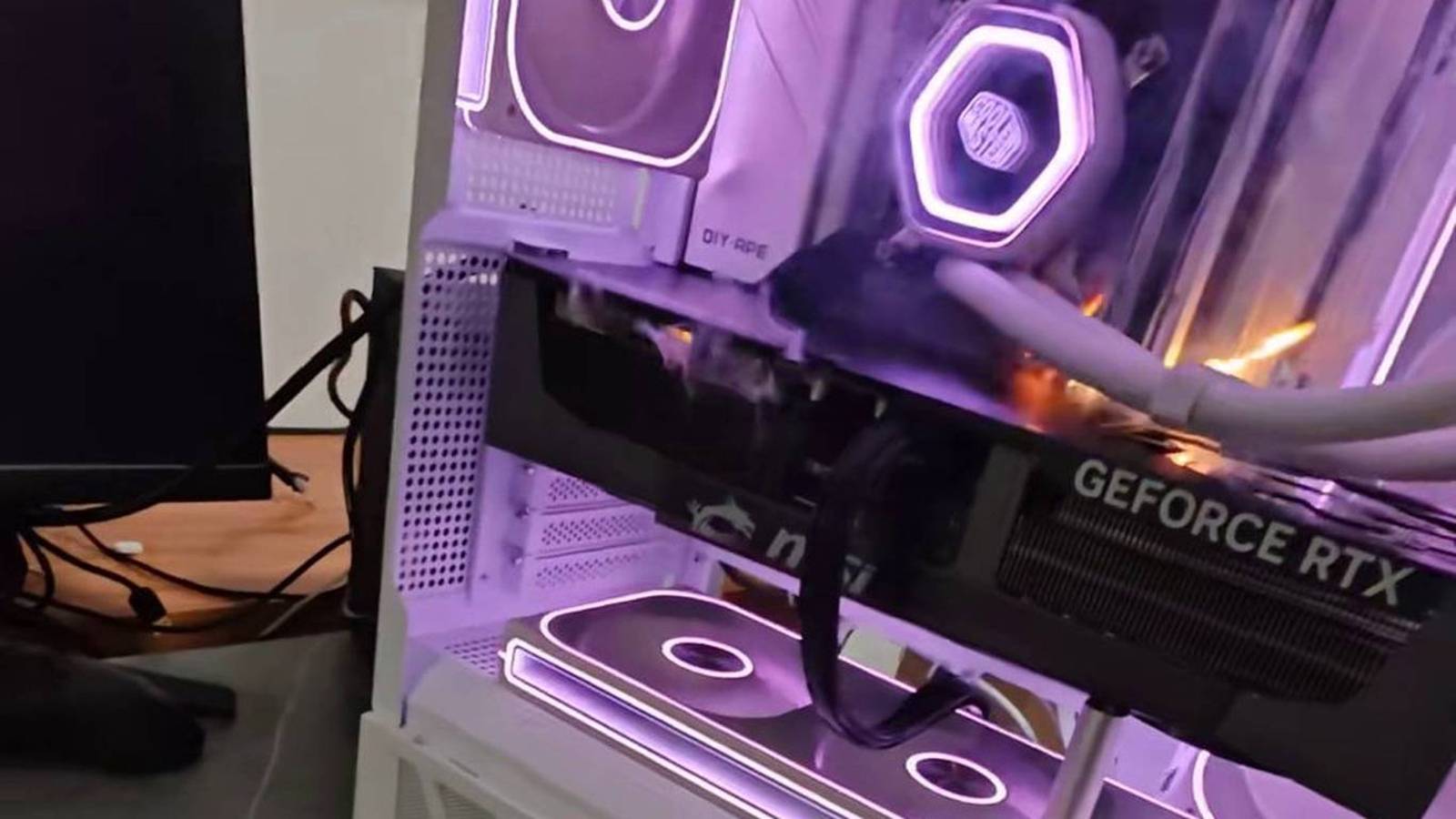 GeForce RTX 5090 catches fire on first boot in China incident